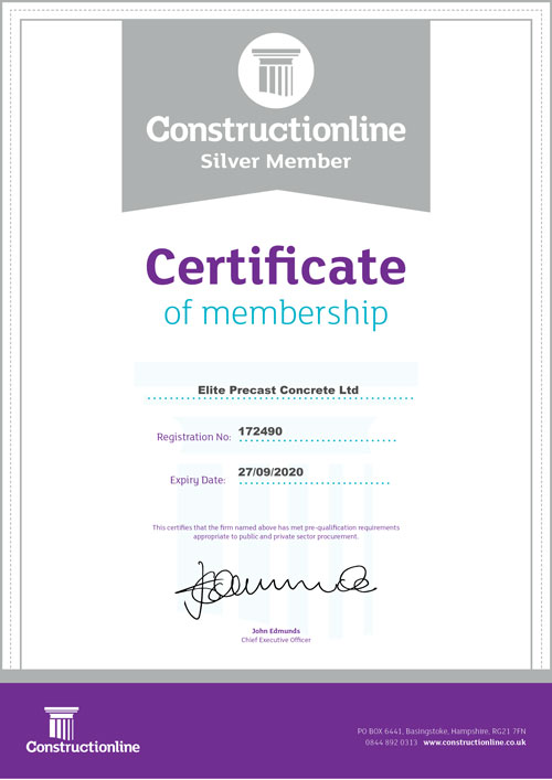 Accreditations - Elite Precast Concrete
